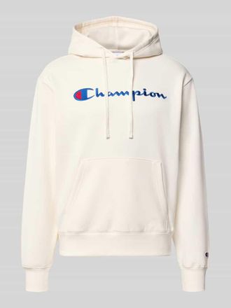 Champion Hoodie mit Label-Stitching