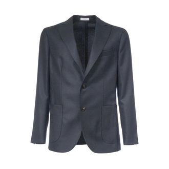 Boglioli Regular Fit Wolljacke - - Jackets - Herren - Blau - M