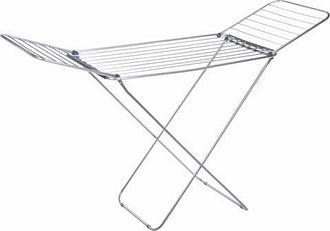 Jata HOGAR HTEN2375 Faltbarer Wäscheständer mit Flügeln, 20 m Liegefläche aus Aluminium, Flügelverriegelungssystem, zusammenklappbar und rutschfest, für In