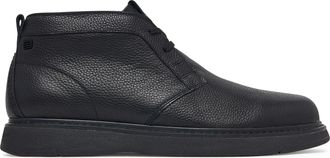 Tommy Hilfiger Halbschuhe Tommy Hilfiger Comfort Leather Chukka FM0FM06075 Schwarz