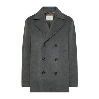 Seventy Cappotto Panno Double - - Coats - Herren - Grau - 3XL