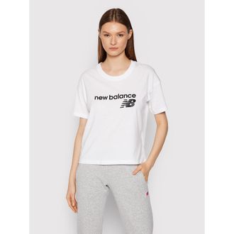 New Balance T-Shirt WT03805 Wei&szlig; Relaxed Fit