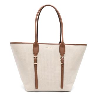 Michael Kors Stilvolle LG Buckle Tote Tasche - - Bags - Damen - Beige - ONE SIZE