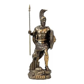 Generic Ares Mars griechisch-römischer Olympischer Gott des Krieges und des Mutes, Bronze-Statue, 18 cm