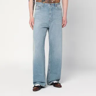 Valentino Hellblaue Jeans mit Wascheffekt