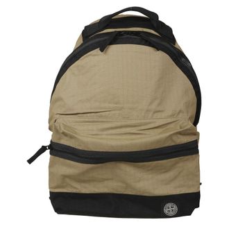 Stone Island Homme, Sacs, Vert, Taille: ONE Size Double Coated Cotton Ripstop Backpack