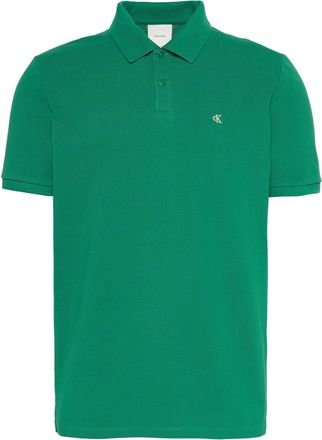 Calvin Klein Herren SS Monogram Pique Polo LV040EM269 S/S Polo, Gr&uuml;n (Deco Green), XL, Gr&uuml;n (Deco Green), XL