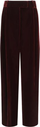 Giorgio Armani Pantalon large &agrave; doubles plis - Homme - Pantalons - Rouge - Taille: S