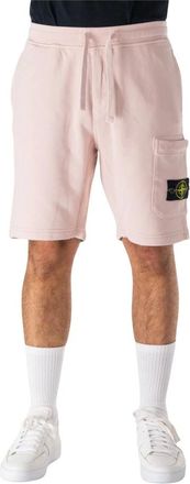 Stone Island Homme, Shorts, Rose, Taille: L Shorts Cargo Coton Molletonn&eacute;