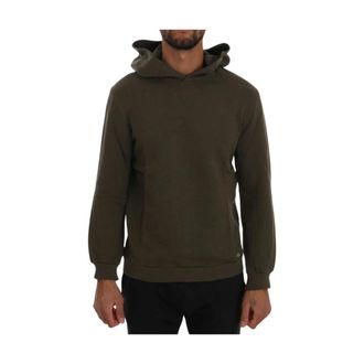 Daniele Alessandrini Homme, Sweatshirts et sweats &agrave; capuche, Vert, Taille: S Sweat &agrave; Capuche Vert Coton Style &Eacute;l&eacute;gant