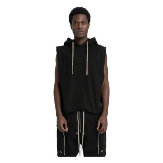 Rick Owens Homme, Sweatshirts et sweats &agrave; capuche, Noir, Taille: M Tunique &agrave; Capuche