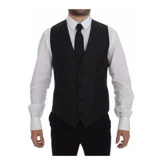 Dolce & Gabbana Einreihige Weste - - Suits - Herren - Grau - M