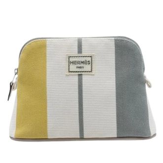 Herm&egrave;s Pochette en toile Pre-owned - Femme - Pre-owned - Multicolore - Taille: ONE Size