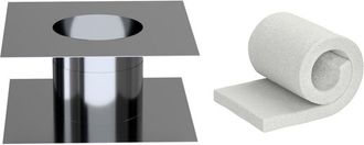 Kratki ADAM DW Wanddurchgang fi 200 einstellbar mit Isolierung