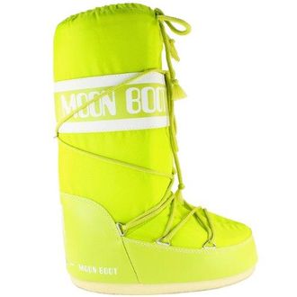 Moon Boot Hommes Tecnica Moon Bottes Nylon Mi-Mollet Etanche Neige Bottes Pluie - Lime - 45-47