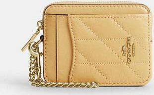 Coach Kartenetui Mit Reissverschluss Und Steppun