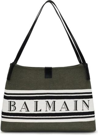 Balmain Medium Release Tote - Femme - Sacs - Gris - Taille: ONE Size