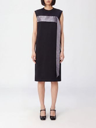 Marni Mini-robe fourreau sans manches en viscose et soie avec bandes de satin