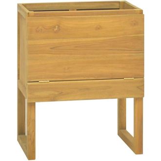 vidaXL Badschrank 60x40x75 cm Massivholz Teak - Vidaxl