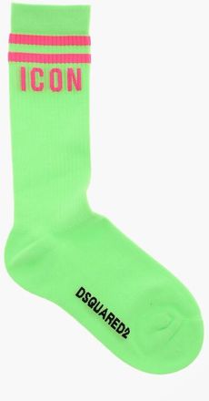 Dsquared2 ICON Long Ribbed Fluorescent Socks size 38