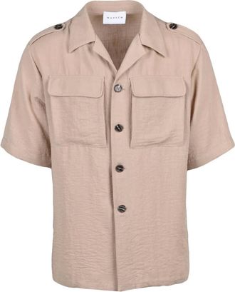 Mars&eacute;m Marsem, Homme, Chemises, Beige, Taille: M T-shirt &agrave; manches courtes