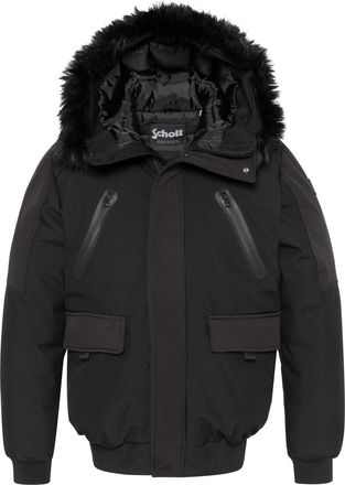 Schott NYC Herren Gaveen-Noir-l Jacke, Schwarz, 58