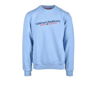 Diesel Homme, Sweatshirts et sweats à capuche, Bleu, Taille: S SweaT-shirt en Coton