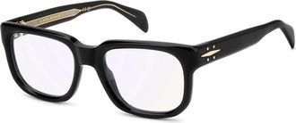 Eyewear by David Beckham unisex, Accessoires, Noir, Taille: 53 MM Lunettes de soleil DB 7156 Noir Or/Miroir Bleu