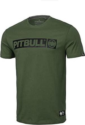 Pitbull T-Shirt Homme, T-Shirt à Manches Courtes pour Homme, T Shirt Homme Classique Coupe Régulière, Tee Shirt Homme Coton Hilltop, T-Shirts Homme Manche Cou