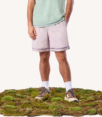 Faguo Short rose gris&eacute; coton