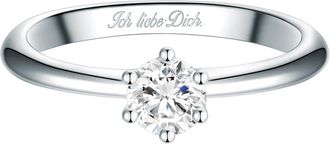 Trilani Ring - Sterling Silber Ring Zirkonia - Gr. 50 - in Silber - f&uuml;r Damen