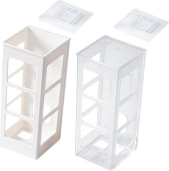 SOLUSTRE 2 Stück Teiliges Haartrocknerhalter ohne Bohren Wandmontage Haarwerkzeug Organizer für Lockenstab und Glätteisen Platzsparend Belastbar Modernes Desig