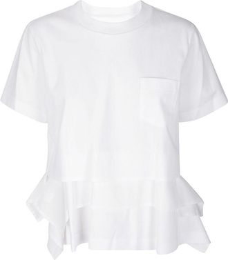 sacai T-Shirt - Cr&egrave;me