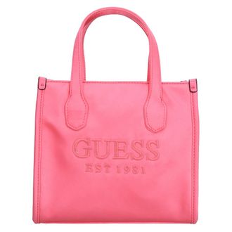Guess Silvana Satin Mini Tote - - Bags - Damen - Rosa - ONE SIZE