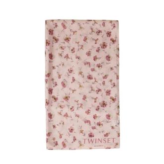 Twinset Femme, Accessoires, Rose, Taille: ONE Size &Eacute;tole Florale avec Logo