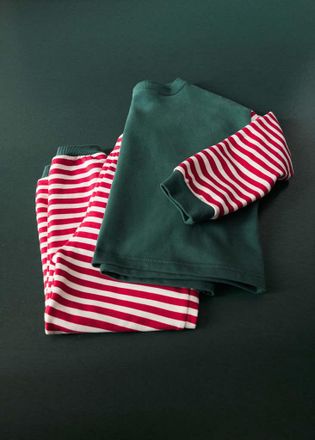 Mango Pyjama complet en coton pour No&euml;l rouge - Home - 2-3 ans - MANGO HOME
