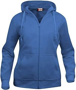 Clique Clique Sweat à capuche zippé pour femme, bleu roi, L