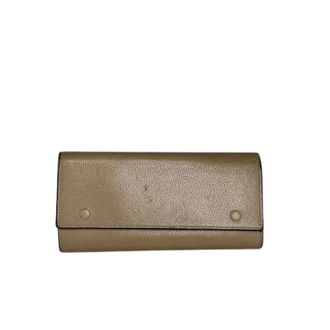 Celine Portefeuille en cuir &agrave; effet serpent Pre-owned - Femme - Pre-owned - Beige - Taille: ONE Size