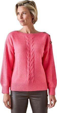 Daxon by - Pull encolure bateau torsad&eacute;