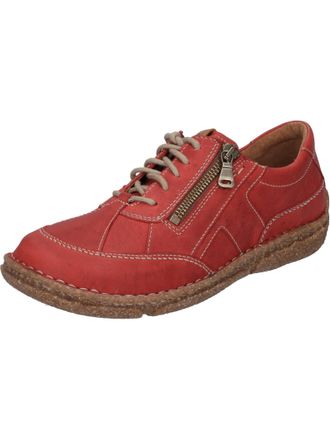 Josef Seibel Damen Low-Top Sneaker Neele 54,Weite G (Normal),Wechselfu&szlig;bett,stra&szlig;enschuhe,Strassenschuhe,Turnschuhe,rot-Kombi,36 EU