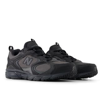 New Balance Sneaker NEW BALANCE 408, Damen, Gr. 45,5, magnet, schwarz, phantom, Synthetik, Schuhe Sneaker, von dem New Balance 530 inspiriert, Topseller