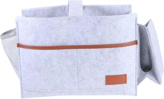 Valiclud Nachttisch Organizer Filz Hängend Nacht Caddy Für Sofa Und Bett Aufbewahrungstasche Mit Klebeband Mehrfachfächer Für Smartphone Zeitschriften Und Getr