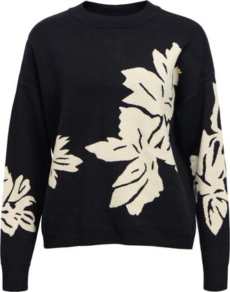 Object Objray Lo L/S Knit Pullover AOP Noos