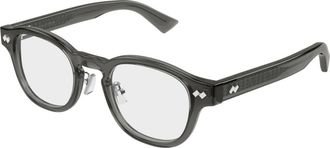Bottega Veneta Lunettes Panthos Intrecciato - unisex - Accessoires - Gris - Taille: 49 MM