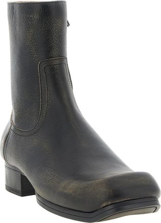 Maison Margiela Calfskin Leather Ankle Boot - Black