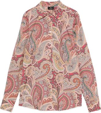 Etro chemise à imprimé cachemire - Rouge
