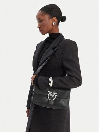 Pinko Handtasche Love One Slouchy Zip Classic AI 25-26 PLTT 105081 A2JG Schwarz