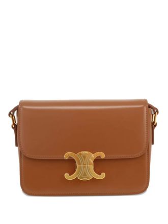 Celine sac porté épaule Triomphe Teen - Marron