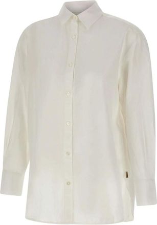 Woolrich Femme, Blouses et Chemises, Blanc, Taille: 40 FR Chemise Boyfriend