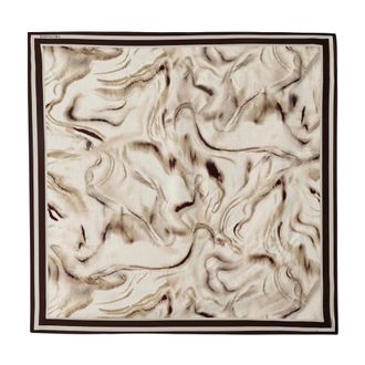Trussardi Foulard en soie imprim&eacute; - Femme - Accessoires - Beige - Taille: ONE Size